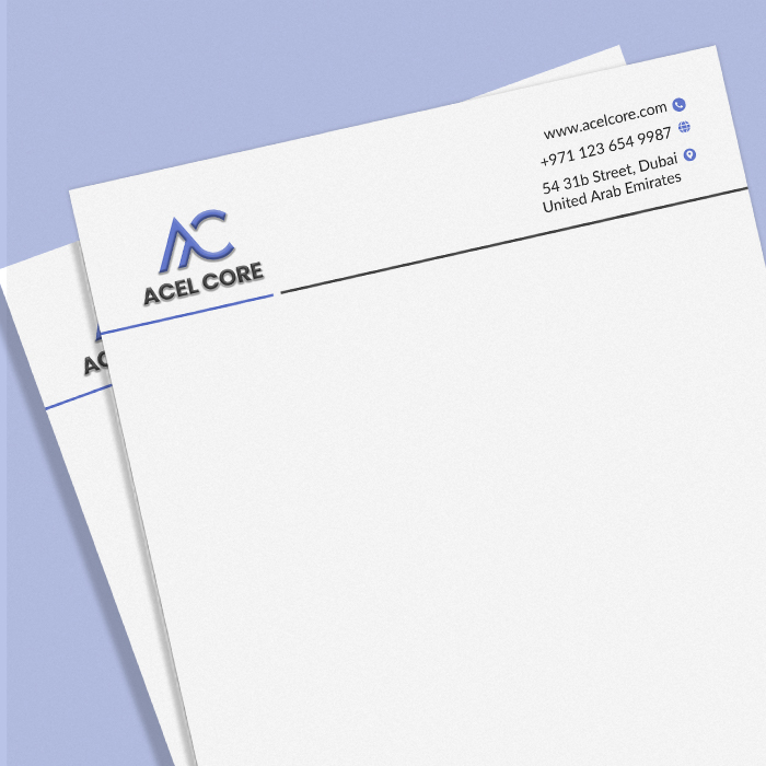 letterhead page