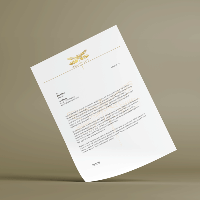 letterhead page